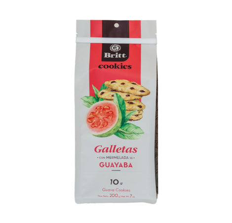 Britt Tropical Cookies from Costa Rica - GUAVA 10 cookies - 6oz – Dos ...